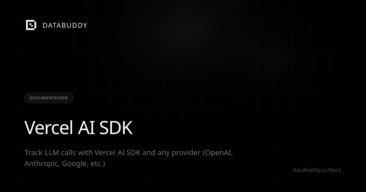Vercel AI SDK | Databuddy Documentation