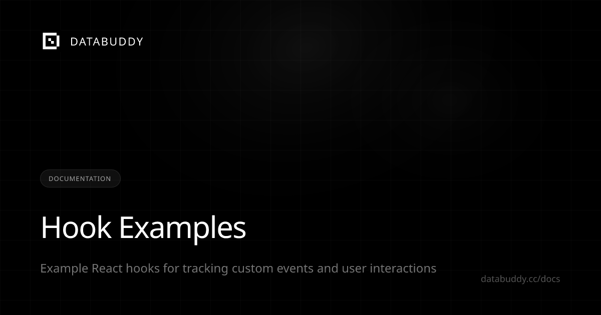 Hook Examples | Databuddy Documentation