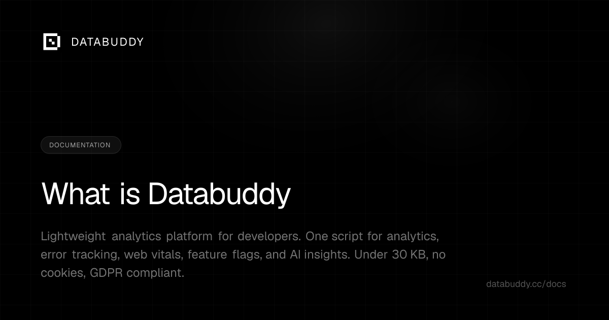 What is Databuddy - Docs | Databuddy
