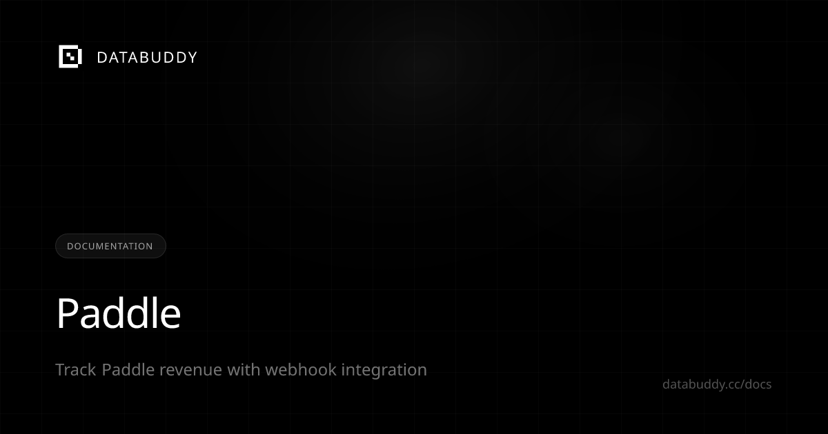 Paddle | Databuddy Documentation